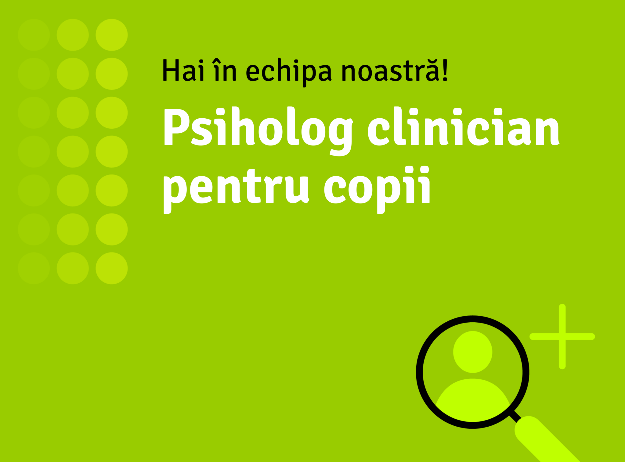 Psiholog clinician pentru copii - bellanima.ro